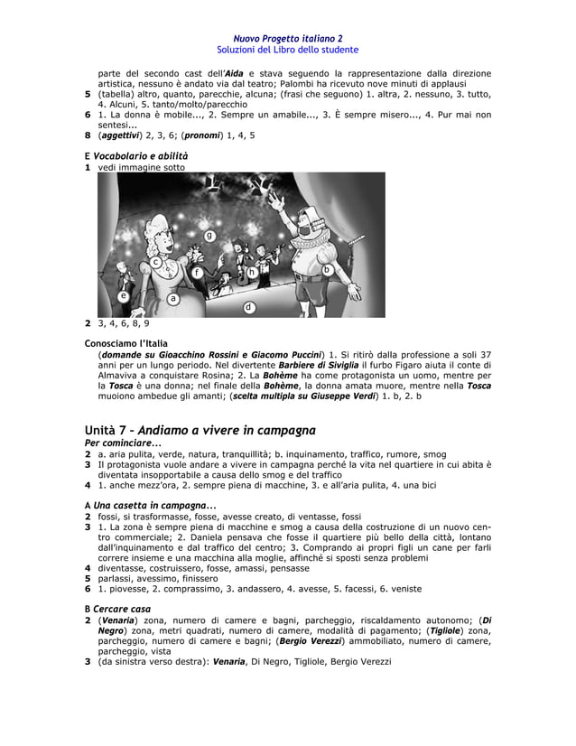 Nuovo Progetto italiano 2 - Libro dello studente - Soluzioni | PDF | World Cuisines | Food & Drink