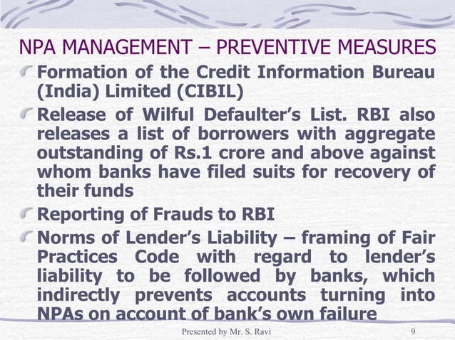 NPA | PPT | Free Download