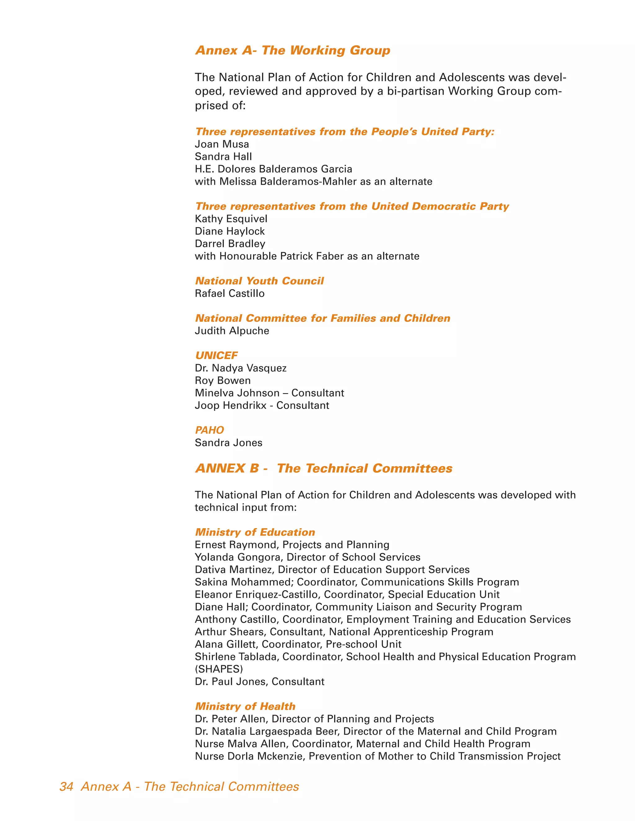 National Plan of Action | PDF