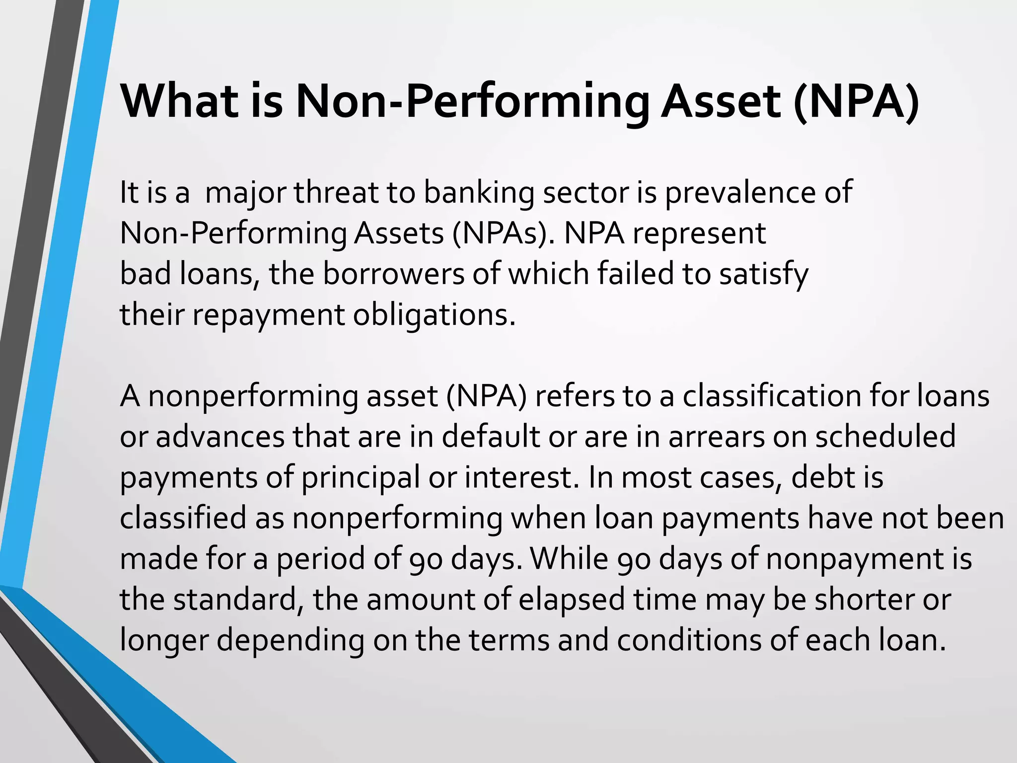 Non Performing Assets | PPTX