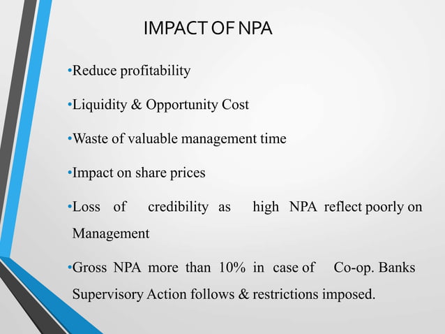 Non Performing Assets | PPTX