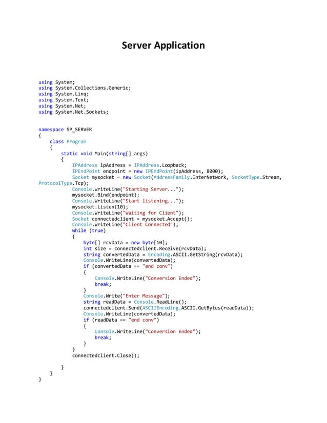 Assignment Server Client Application Docx Computer Networking