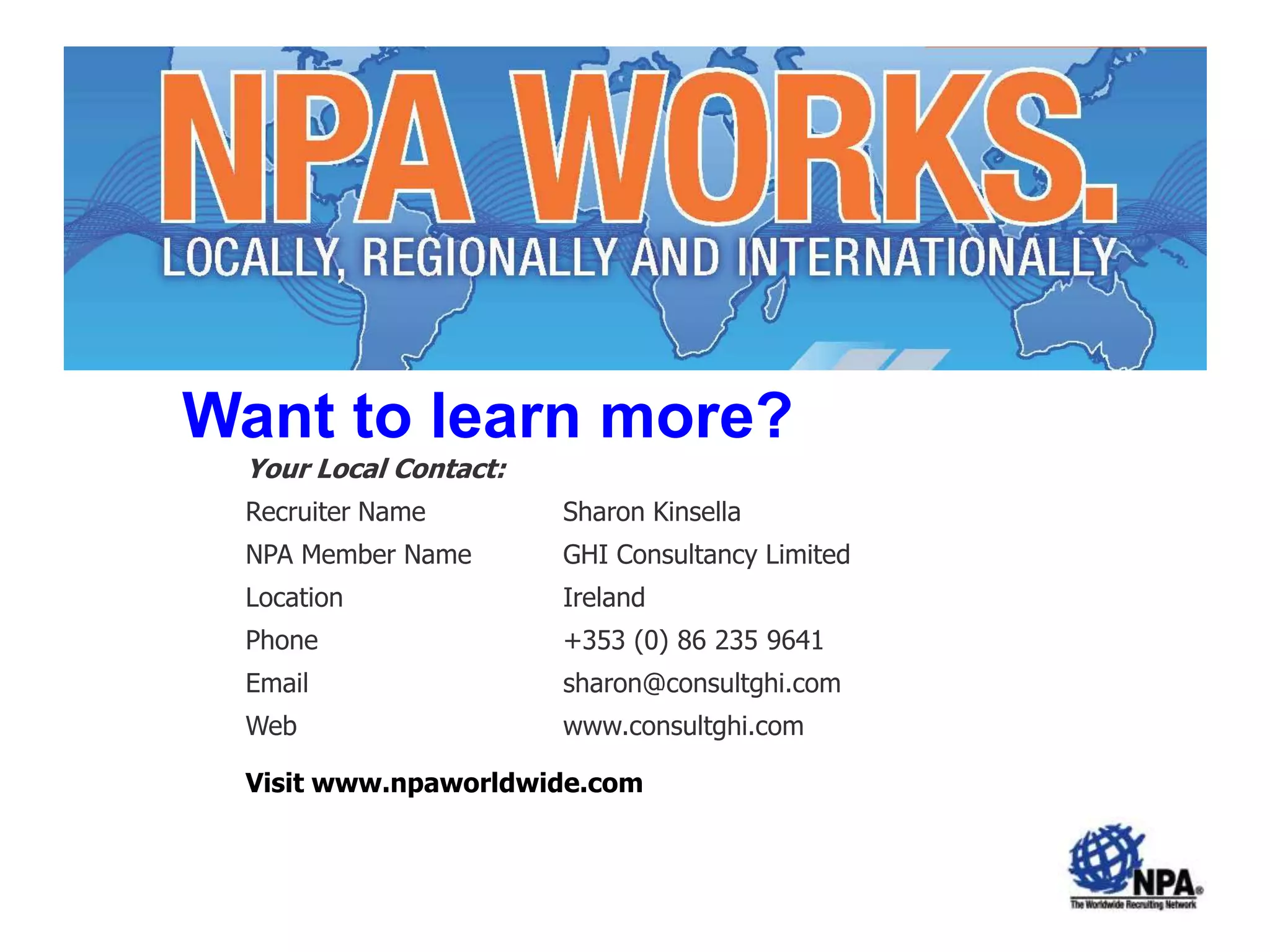 Npa Client Presentation | PPT