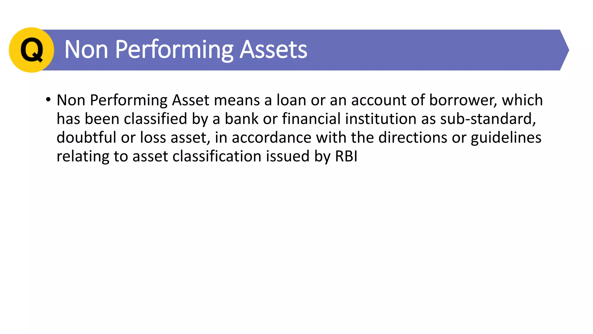 NPA - Non Performing Assets by Meka Santosh | PPTX