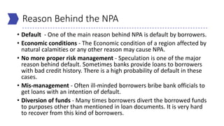 NPA - Non Performing Assets by Meka Santosh | PPTX