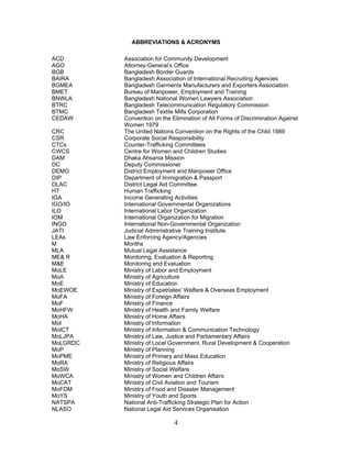 Bangladesh National Plan of Action for Combating Human Trafficking 2012-2014 | PDF