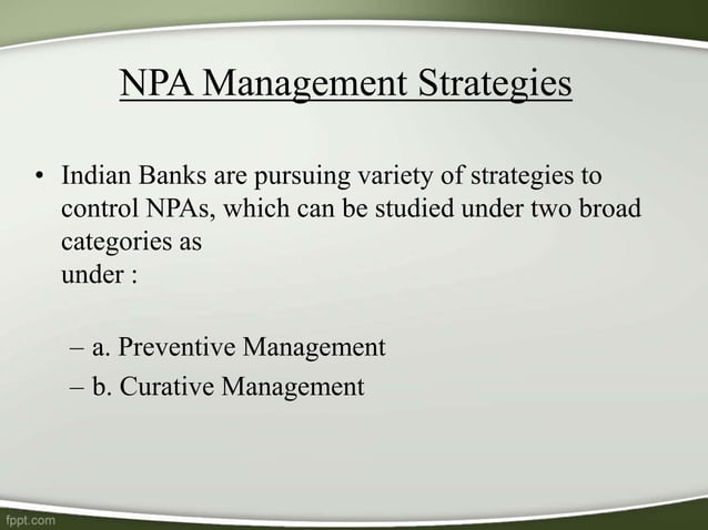 Npa management | PPT