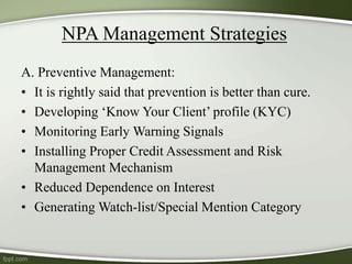 Npa management | PPTX