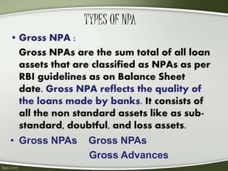 Npa management | PPTX