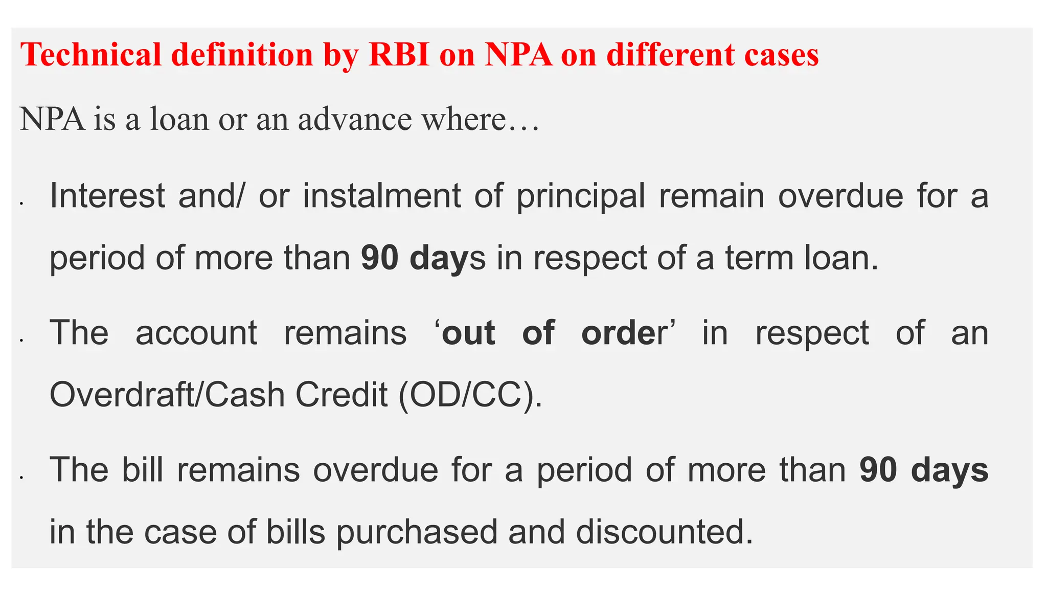 NON PERFORMING ASSETS PPT NPA IN BANKING AND ACCOUNTING | PPT NON PERFORMING ASSETS PPT NPA IN BANKING AND ACCOUNTING | PPT