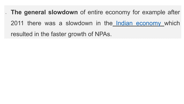 NON PERFORMING ASSETS PPT NPA IN BANKING AND ACCOUNTING | PPT NON PERFORMING ASSETS PPT NPA IN BANKING AND ACCOUNTING | PPT