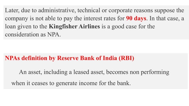 NON PERFORMING ASSETS PPT NPA IN BANKING AND ACCOUNTING | PPT NON PERFORMING ASSETS PPT NPA IN BANKING AND ACCOUNTING | PPT