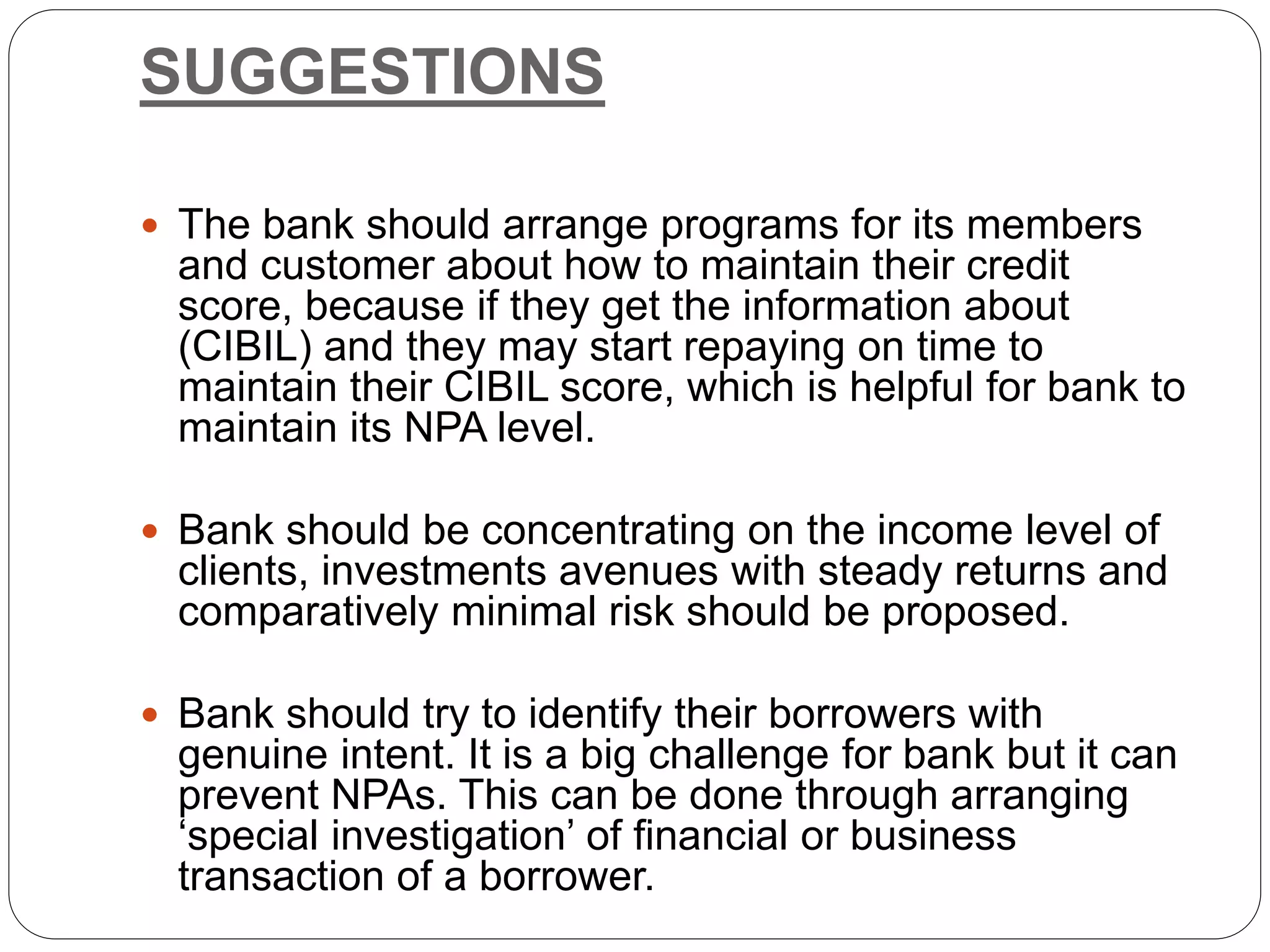 Npa project ppt | PPT