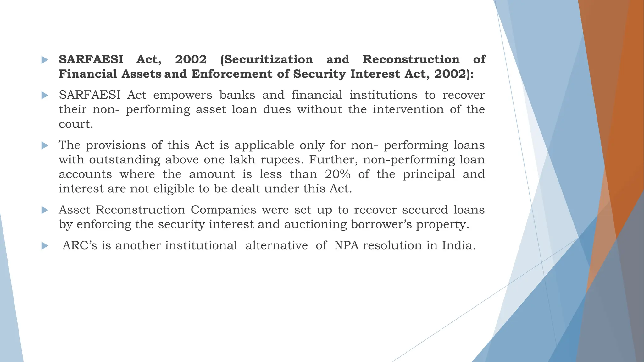 NPA recovery mechanism in India - Praveen S.pptx