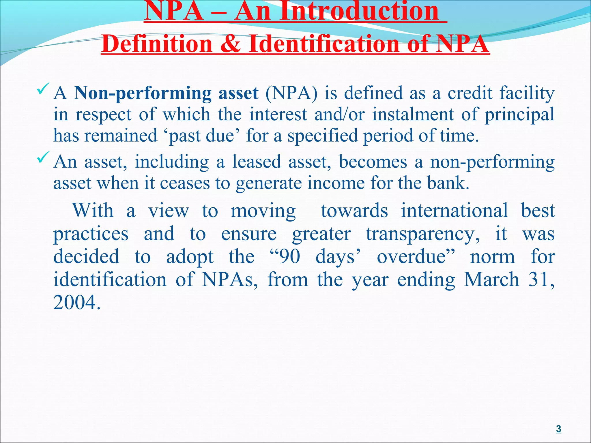 NPAs and their management in banks in India | PPT