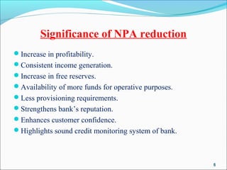 NPAs and their management in banks in India | PPT