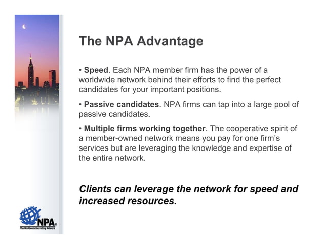 NPA Worldwide Recruitment | PPT