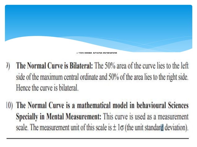 Normal Probability Curve- introduction, characteristics and ...