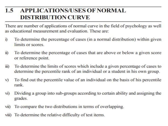 Normal Probability Curve- introduction, characteristics and ...