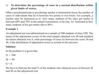Normal Probability Curve- introduction, characteristics and ...