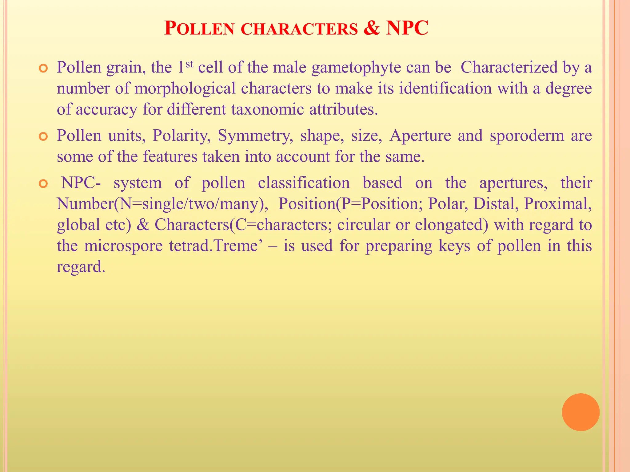 NPC and Palynology along with its importance . | PDF