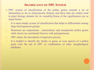 NPC and Palynology along with its importance . | PDF