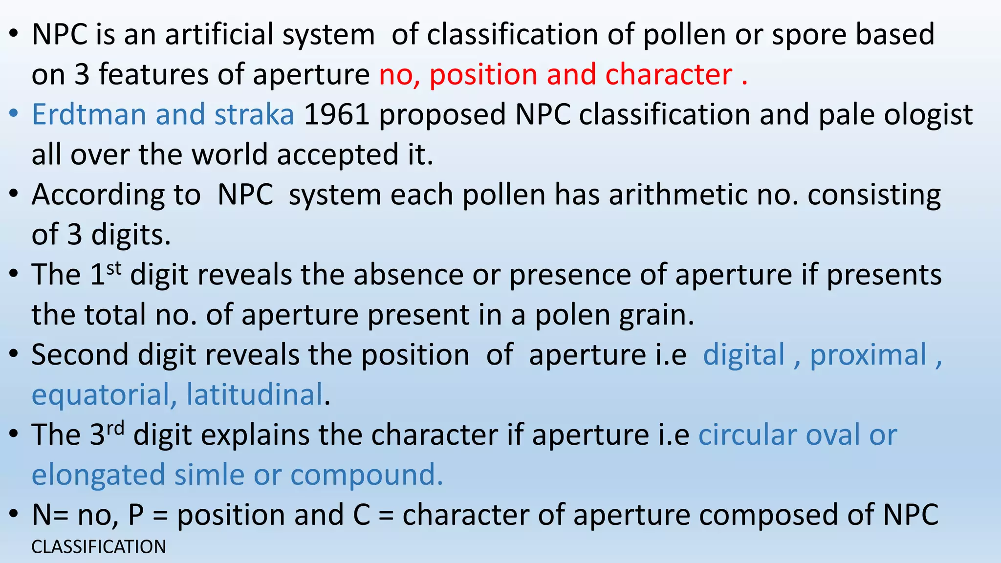 NPC classification/ systemm , Bsc. botany | PPTX
