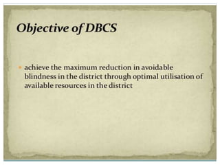 NATIONAL PROGRAMME FOR CONTROL OF BLINDNESS | PPTX
