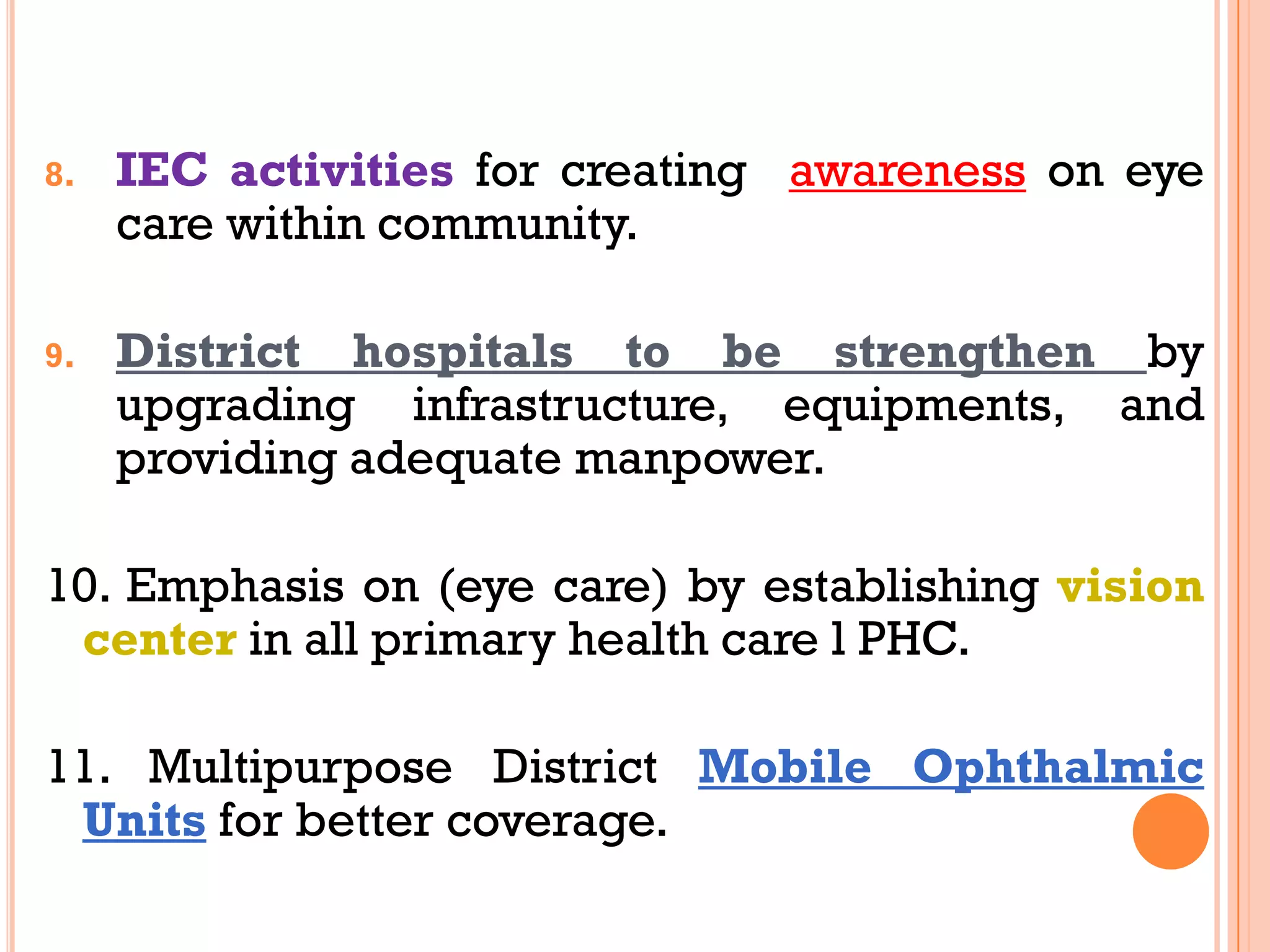 National Programme For Control of Blindness | PDF