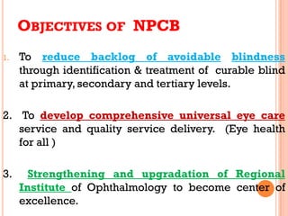 National Programme For Control of Blindness | PDF