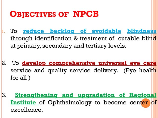 National Programme For Control of Blindness | PDF