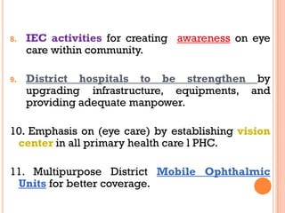National Programme For Control of Blindness | PDF