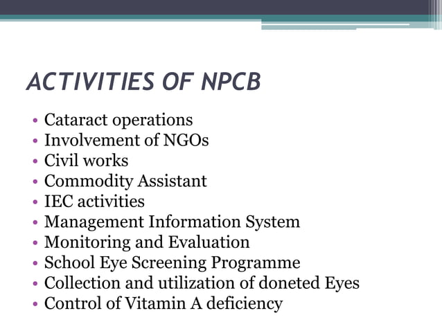 NPCB.pptx | Eye and Vision Conditions | Diseases and Conditions