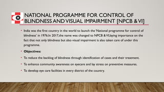 National Program of Blindness control measures | PPT