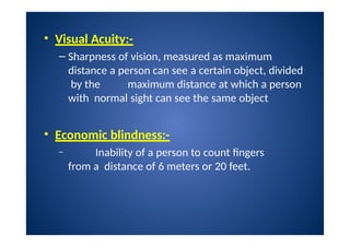 National Programme of Control of Blindness & Visual impairment | PPTX