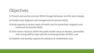 National Program for Prevention and Control of Cancer, Diabetes, CVD ...