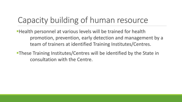 National Program for Prevention and Control of Cancer, Diabetes, CVD ...