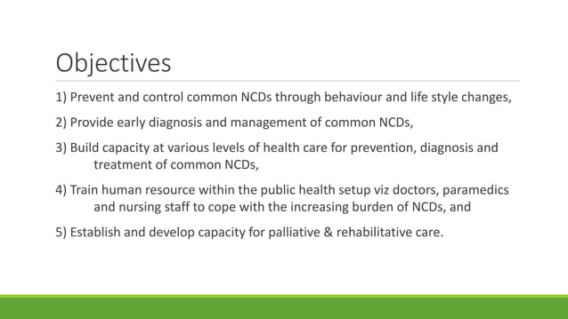 National Program For Prevention And Control Of Cancer Diabetes Cvd