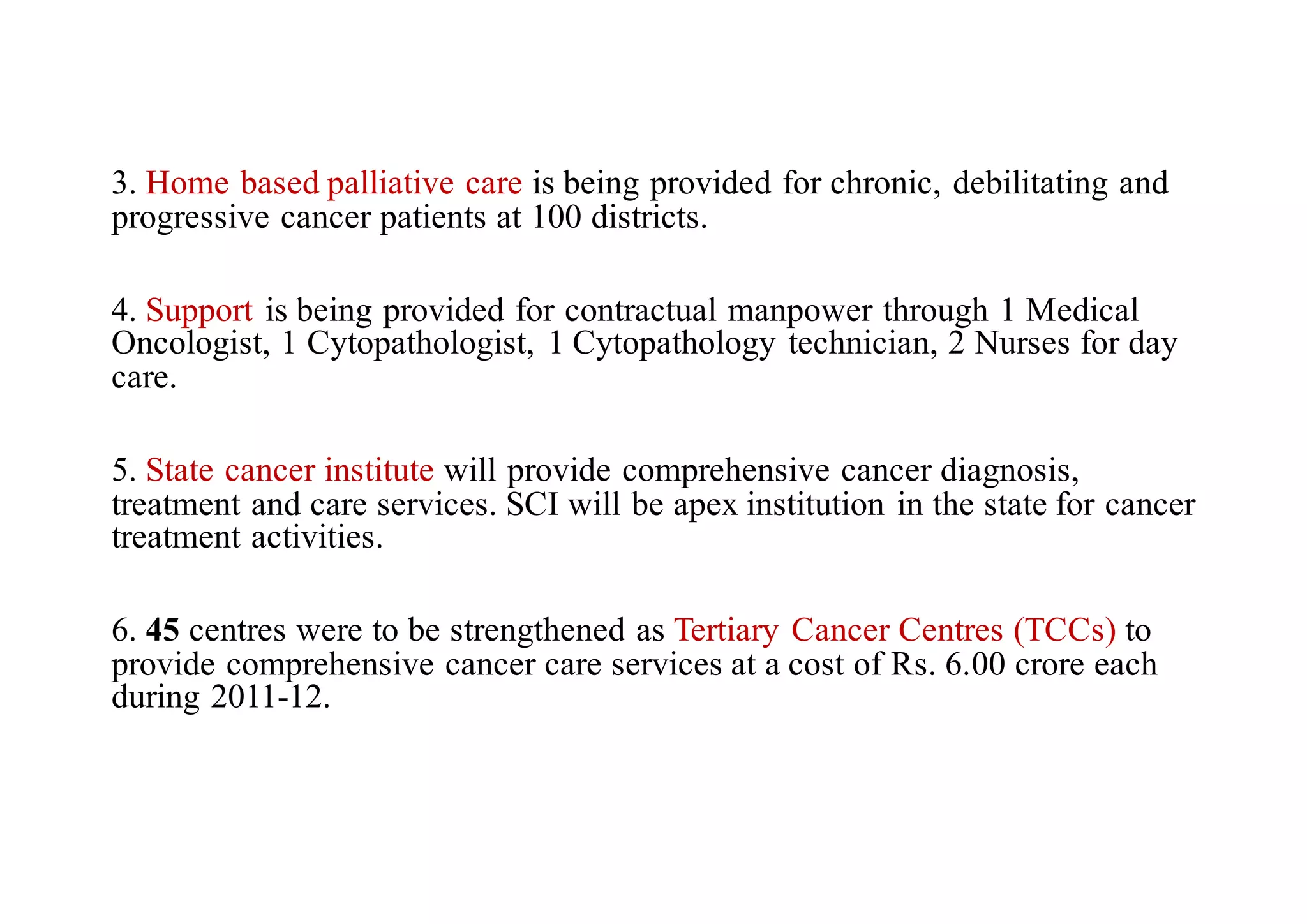National programme for prevention and control of cancer, diabetes, CVDs ...