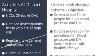 National program for prevention and control of cancer , diabetes ...