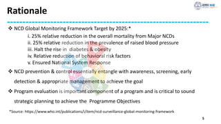 NPCDCS Programme Evaluation.pptx | Diabetes | Diseases and Conditions