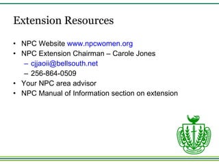NPC Extension | PPT