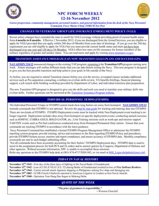 Npc force weekly 12 16 november | PDF