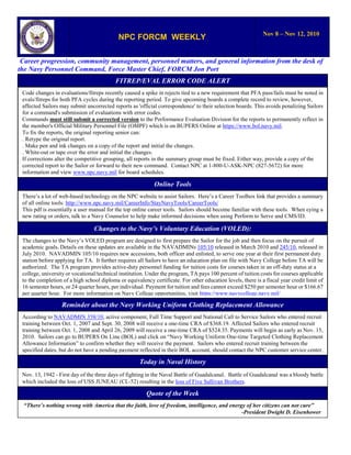 Npc force weekly 8-12 nov 2010 | PDF