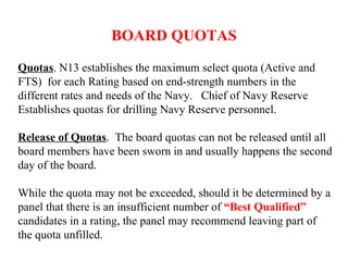 NPC fy11 E9 and E8 selection board brief | PPT