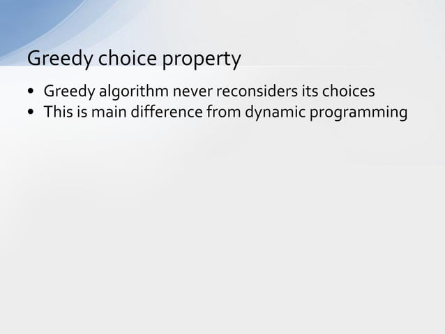 Greedy is Good | PPT | Free Download