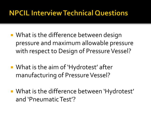 NPCIL Mechanical Engineering Interview Experience | PPTX