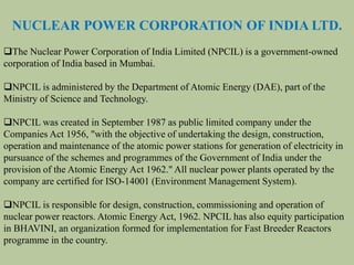 NPCIL RAWATBHATA PPT | PPTX