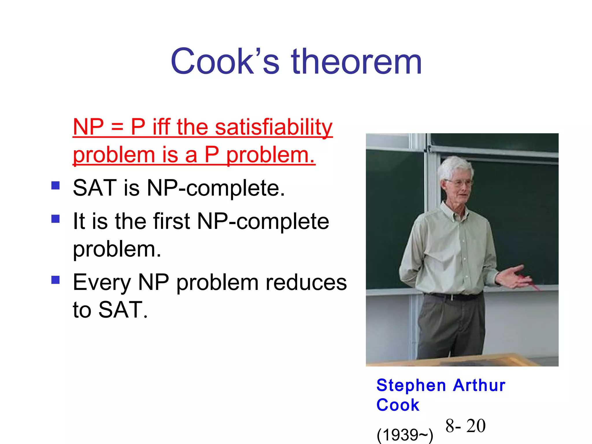 Np cooks theorem | PPT