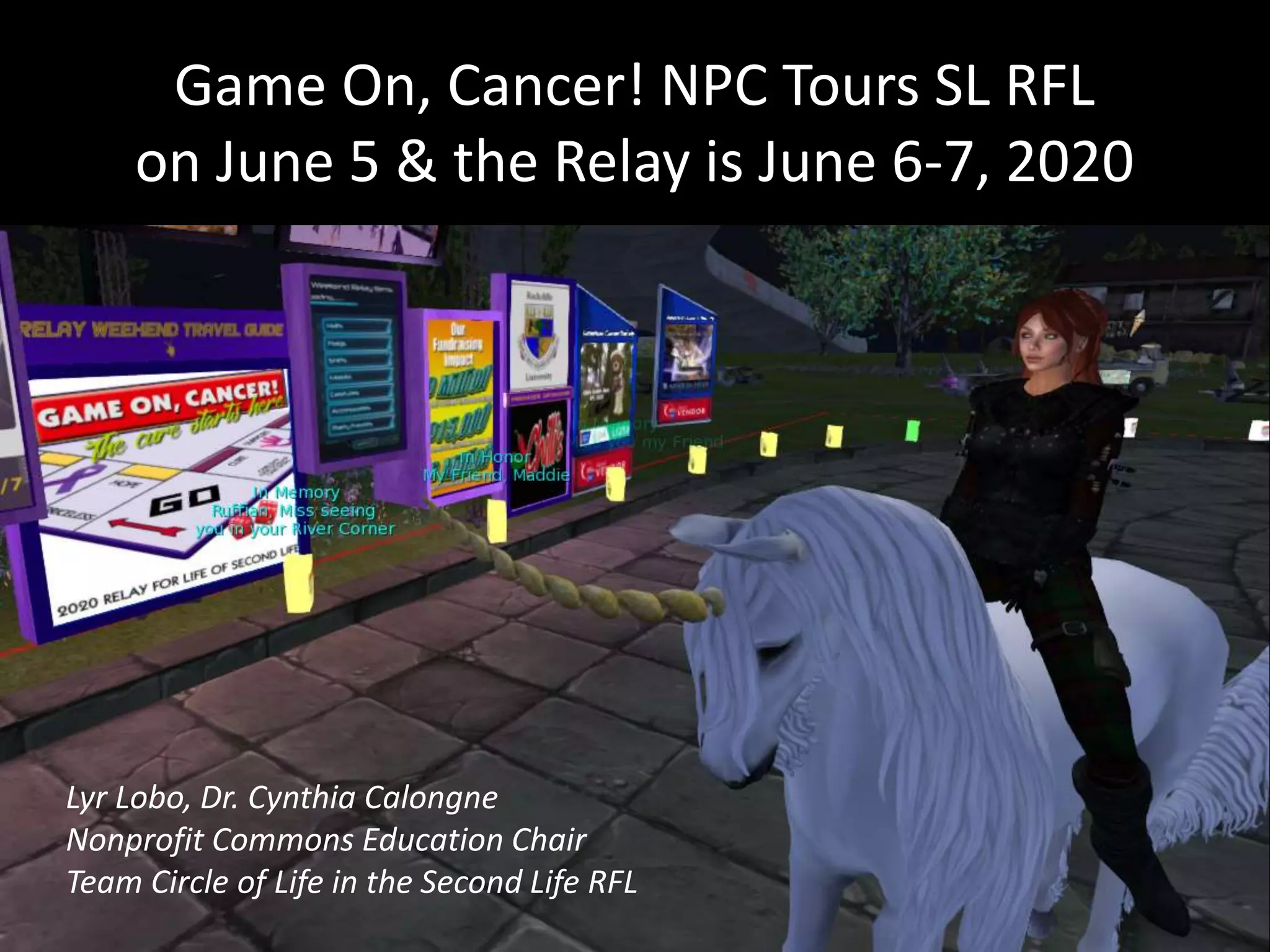 Npc tour relay of life in second life 2020 | PDF | Cancer | Diseases and Conditions